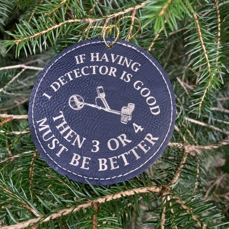 Personalized Metal Detecting Christmas Ornament, Treasure Hunter Gift ...