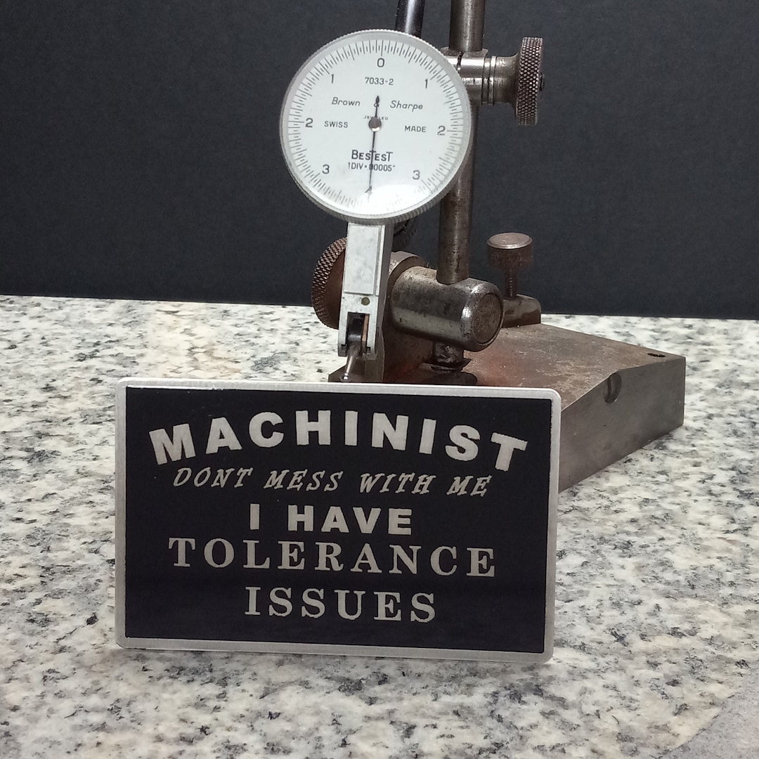 Magnetic Funny Sign for Machinist Tool Box, Locker, Refrigerator, Work ...