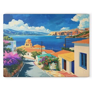 Greek Island Crete Cheese Board, Greece Decor Popular Serving Tray ...