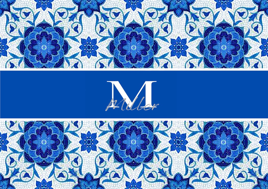 Monogrammed Greek Tile Glass Serving Tray. Custom Personalized Kitchen ...