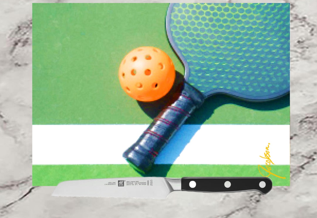 Pickleball Glass Serving Tray. Modern Kitchen Functional Gift, Serve ...