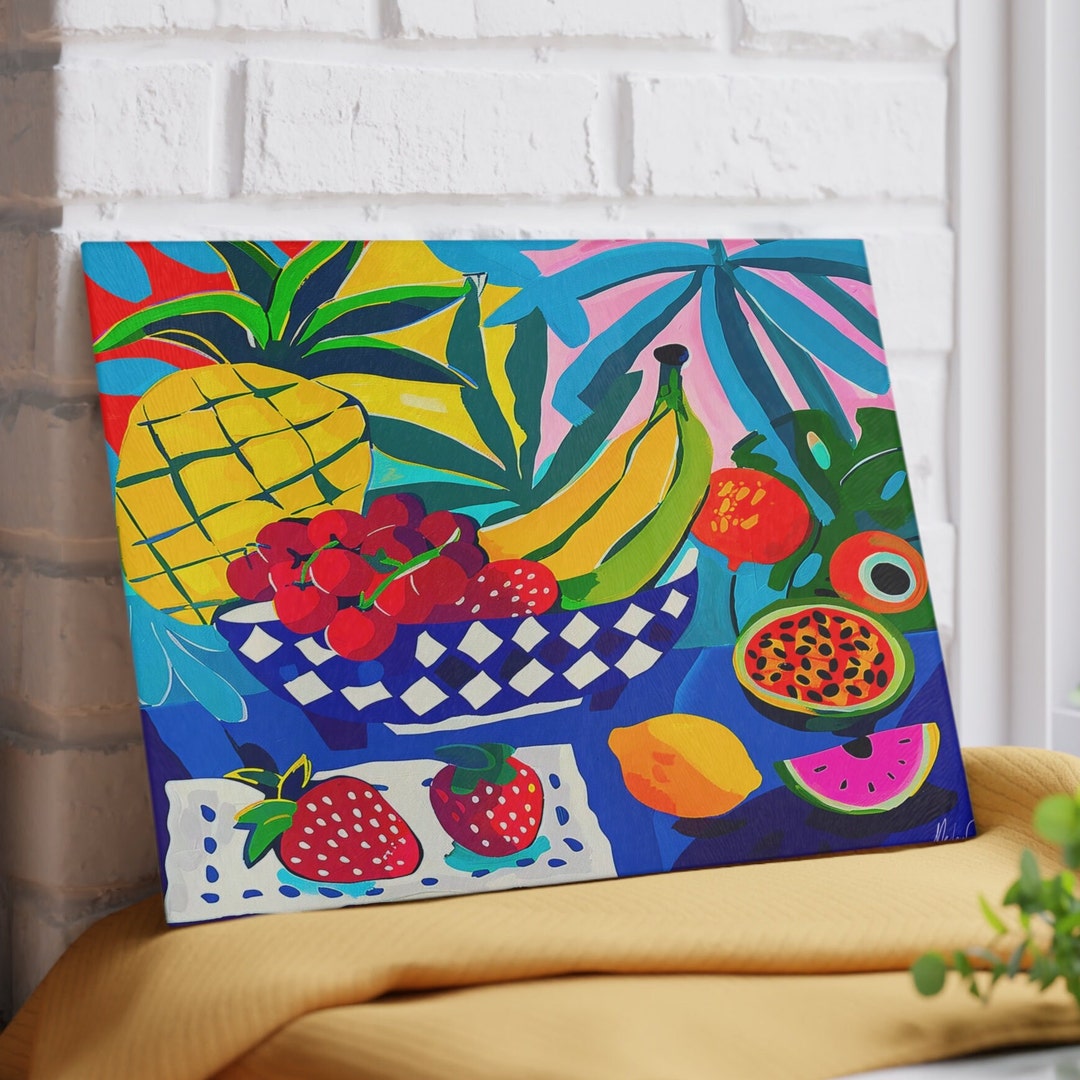 Fruit Bowl Cheese Board, Colorful Matisse Art Popular Serving Tray ...