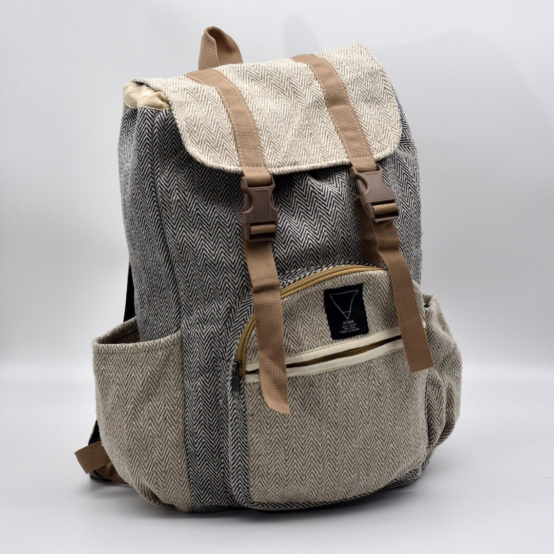 Vegan Hemp Backpack MILO, Sustainable Backpack for Men and Women - Etsy