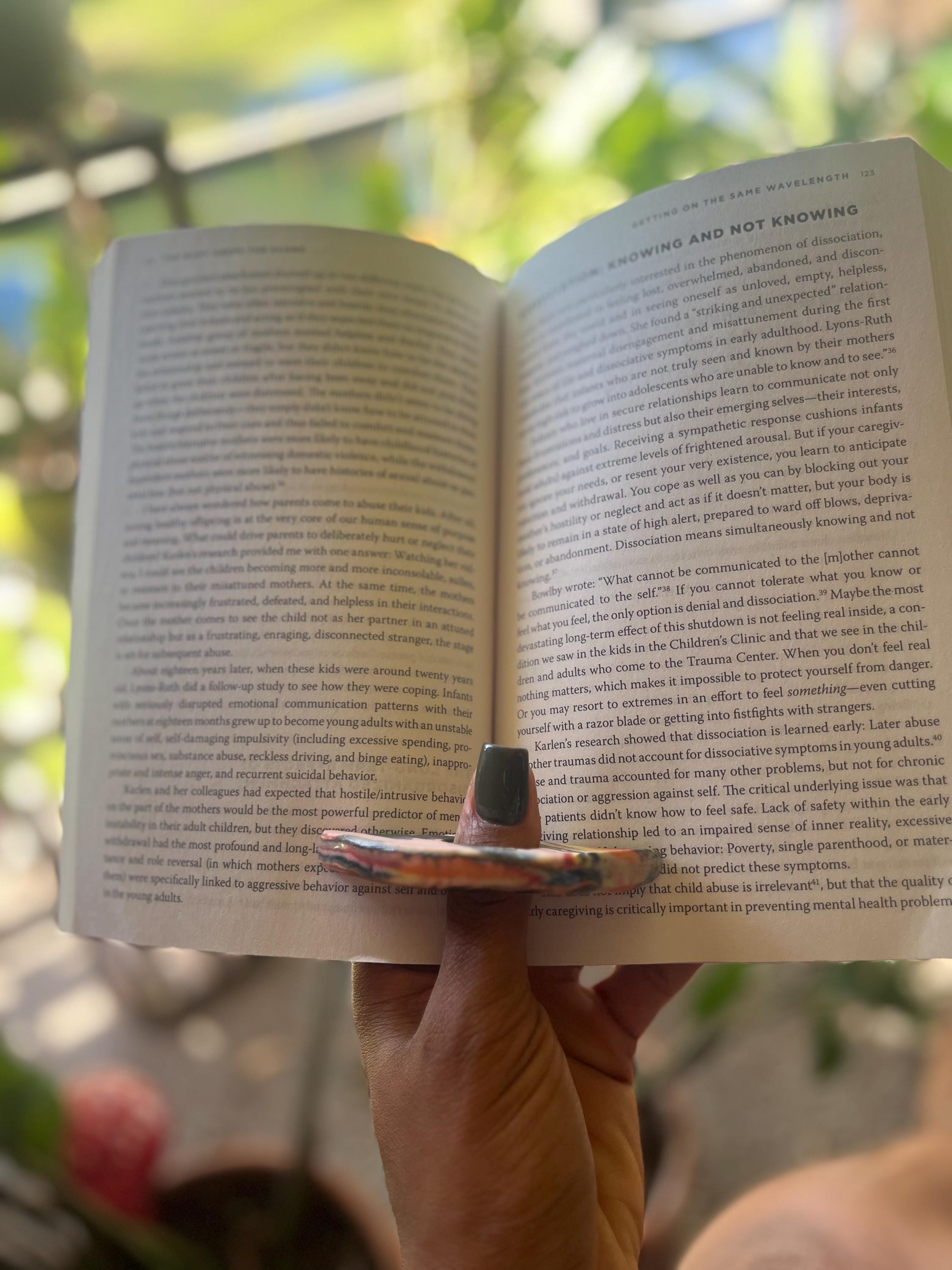 Ceramic Book Wedge | Page Spreader | Readers Tool - Etsy