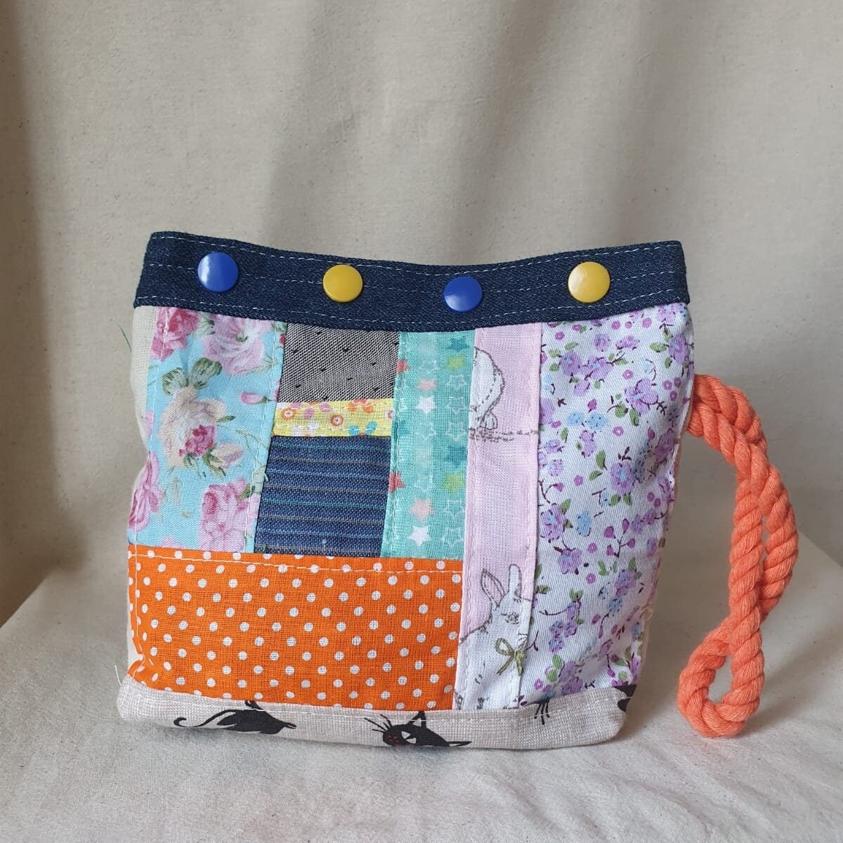 Patchwork Bag, Cosmetic Bag, Grandma Gift, Make up Bag, Accessory Bag, Passport Holder, Card ...