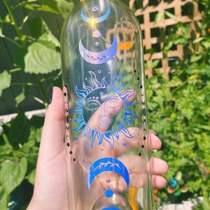 Large Moon Water Bottle With Cork, Moon Water Jar, Spell Jar, Potion ...