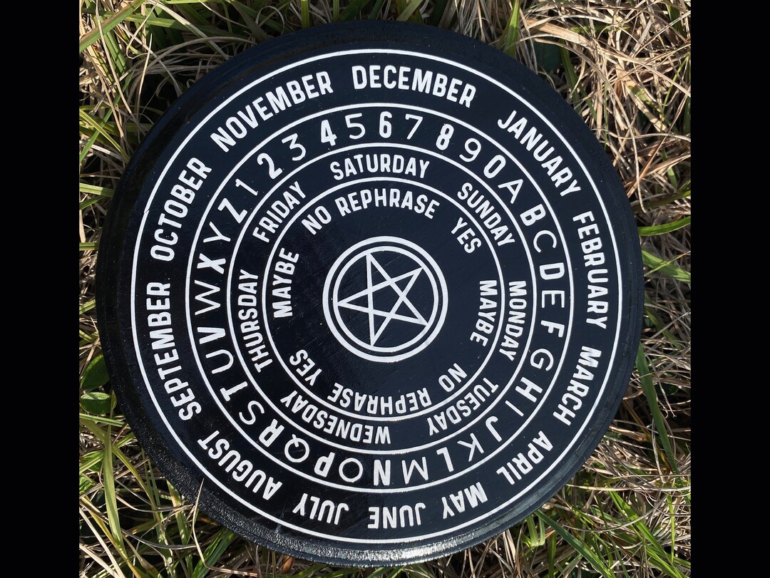 Pendulum Board, Large Wooden Dowsing Board, Spirituality and Divination ...