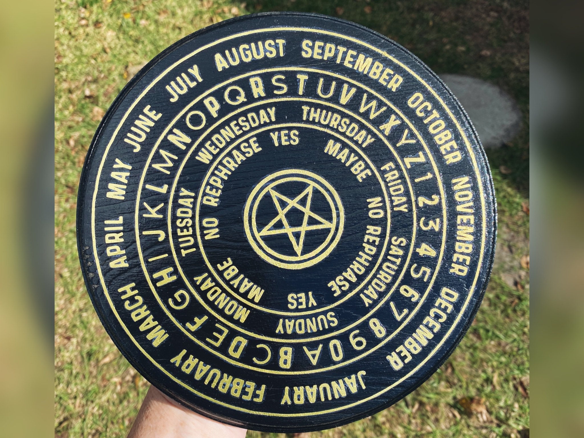 Pendulum Board Large Wooden Dowsing Board Spirituality and - Etsy