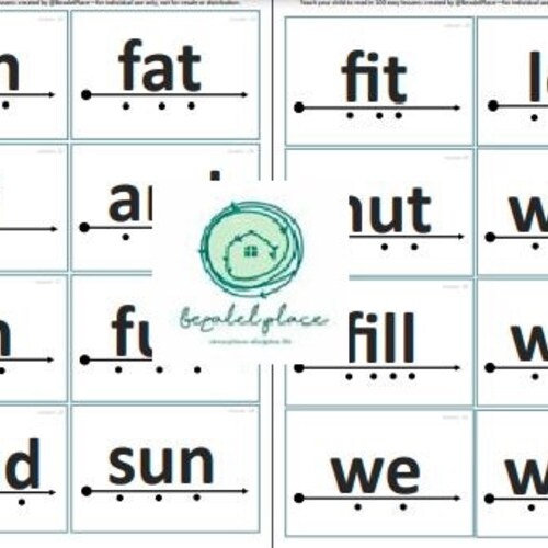 Flashcards Teach Your Child to Read in 100 Easy Lessons - Etsy