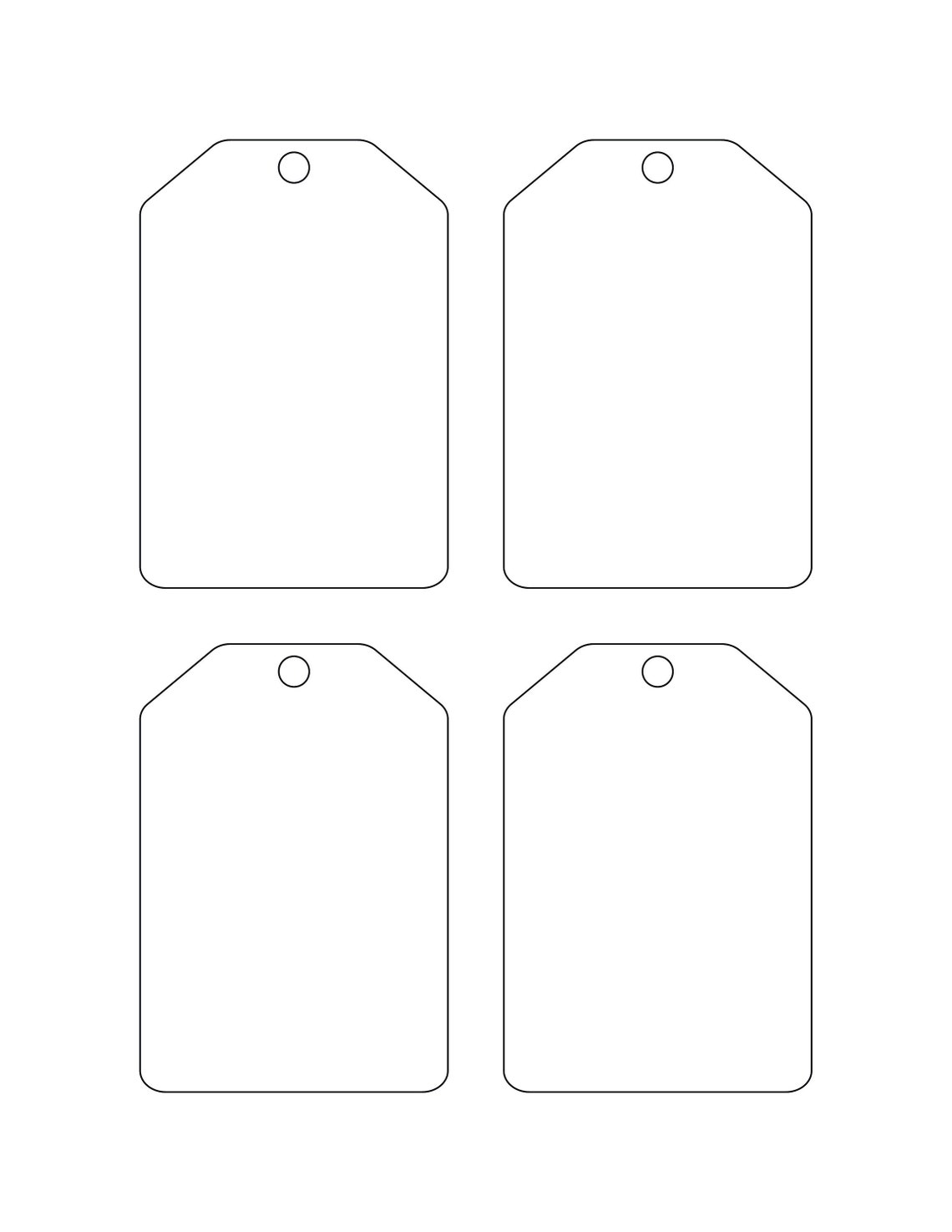 Rounded Tag 2.7x4.0 Inch - Etsy