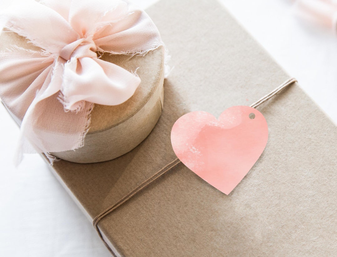 Printable Heart Tag Template / Digital Tag Template - Etsy