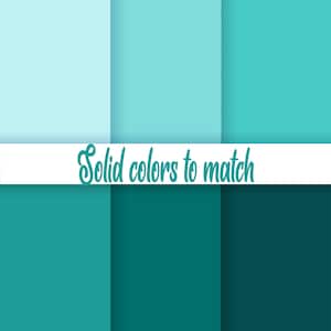 Teal Digital Paper Pack, Teal Downloadable Scrapbook Paper, Teal ...