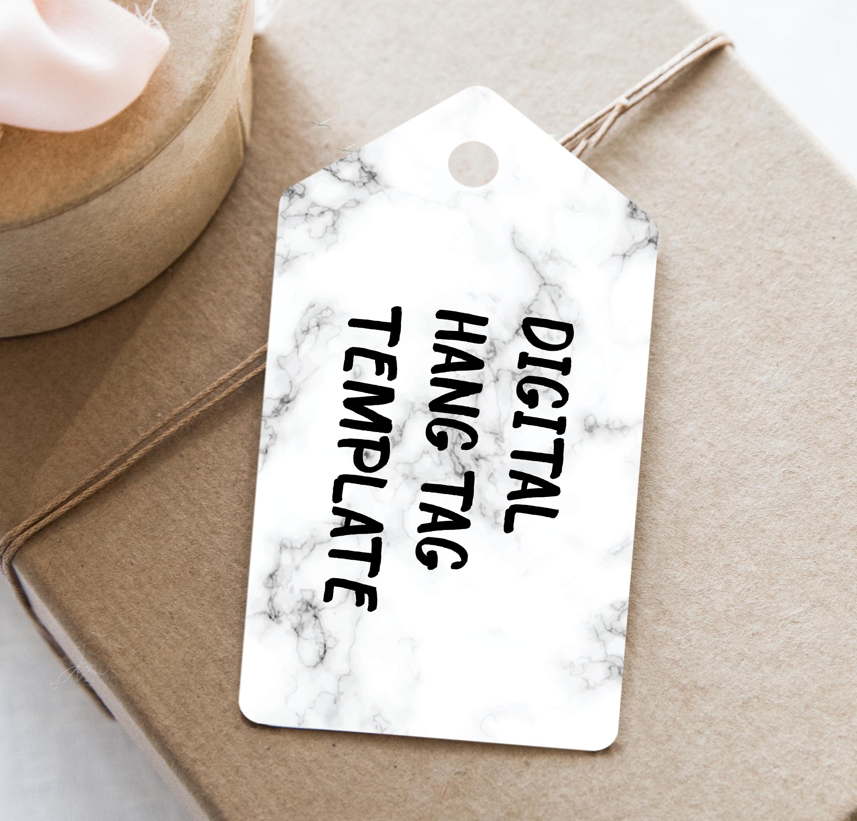 Printable Tag Template / Digital Tag Template -1.5" X 2" Regular Blank ...
