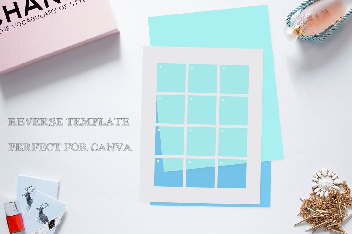 Printable Tag Template / Digital Tag Template Square Tags - 2" X 2 ...
