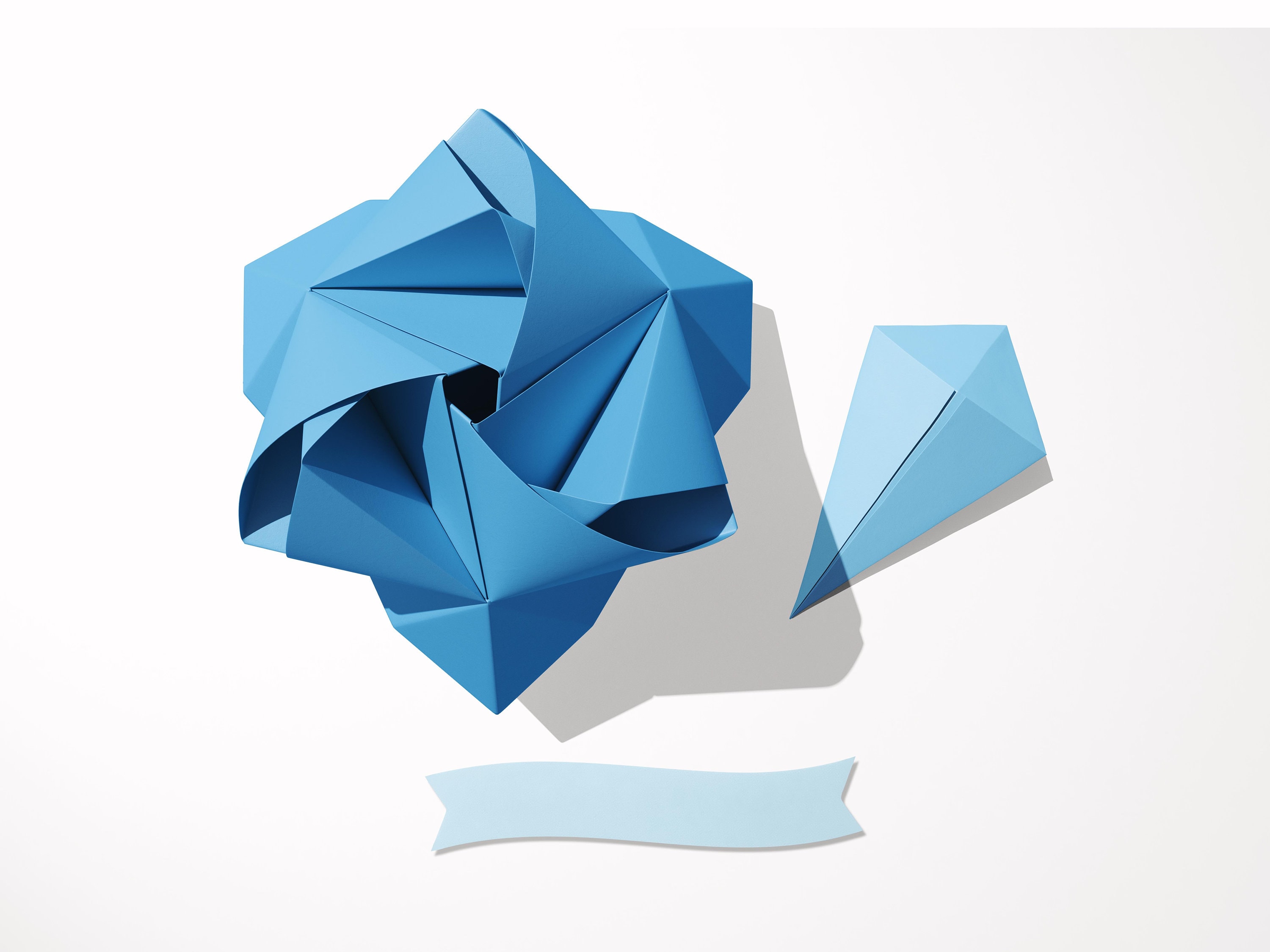 Solid Blue Color Digital Paper - 20 Different Shades of Blue for ...