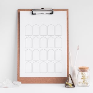 Printable Tag Template / Digital Tag Template 1.5 X - Etsy