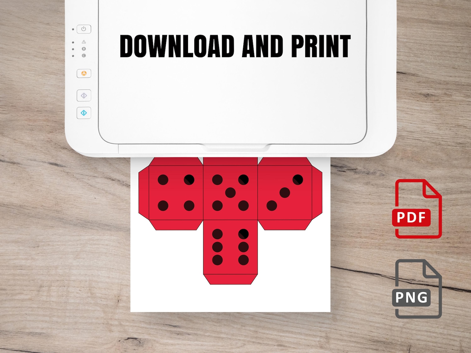 Printable Dice Templates Make Your Own Paper Dice for Board Games ...
