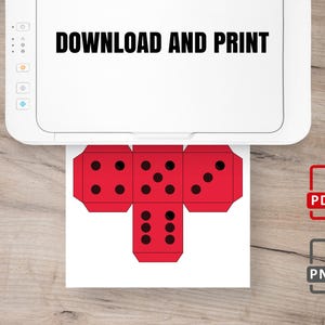 Printable Dice Templates Make Your Own Paper Dice for Board Games ...