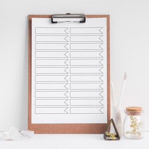 Printable Tags Template / Digital Tags Download - Blank Labels ...