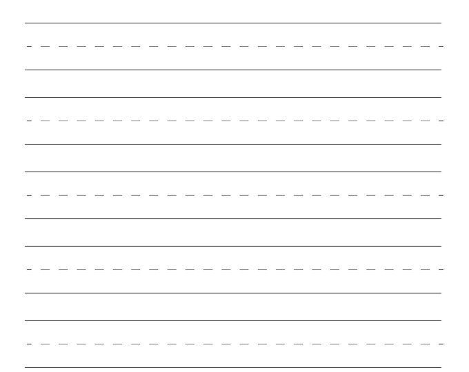 Broken Midline Kindergarten Handwriting Paper - Basic Black Solid and ...