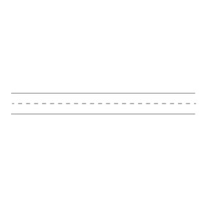 Broken Midline Kindergarten Handwriting Paper - Basic Black Solid and ...