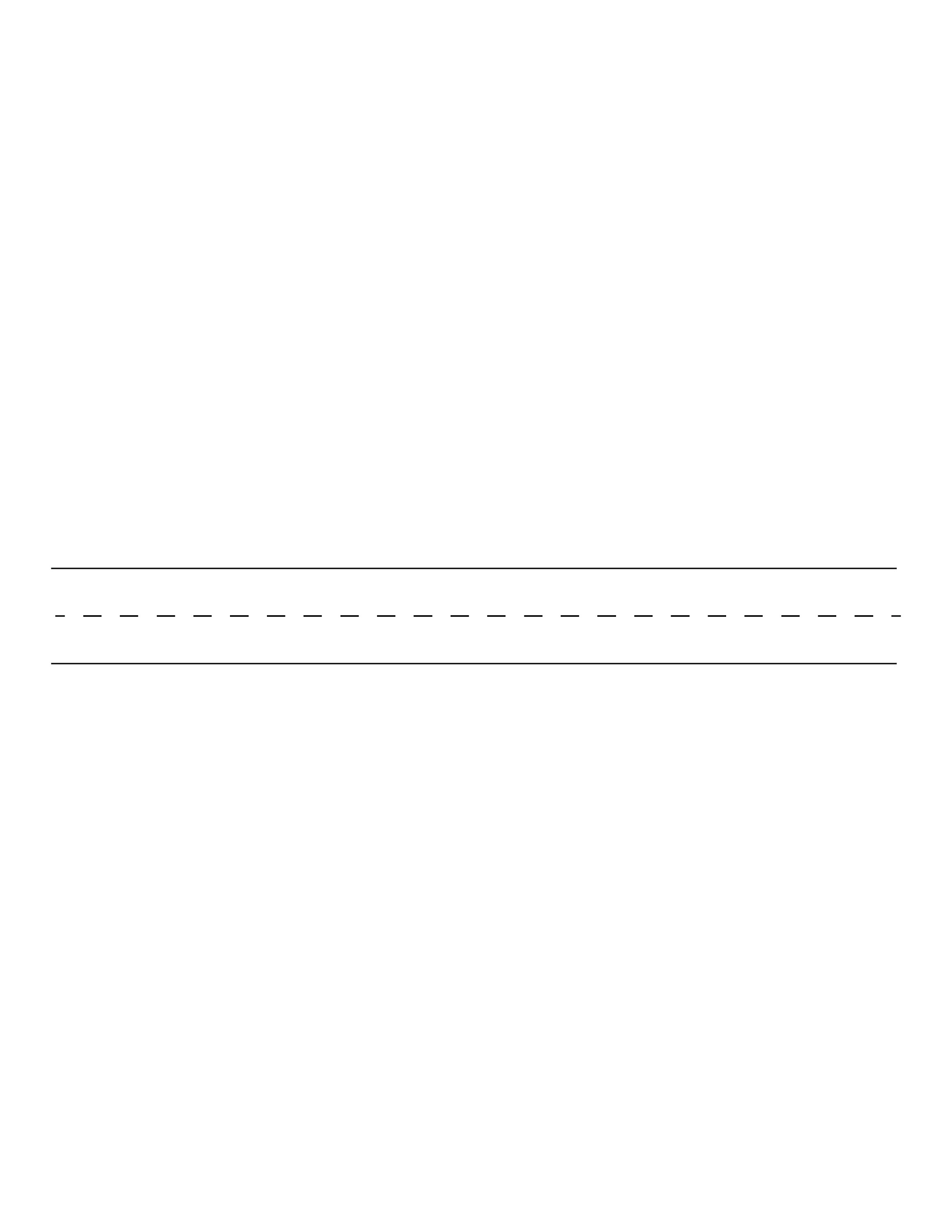 Broken Midline Kindergarten Handwriting Paper - Basic Black Solid and ...