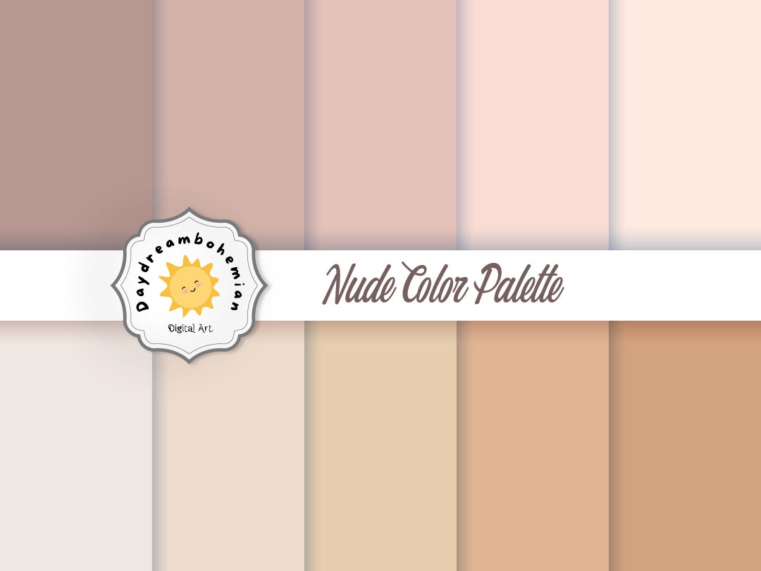 Nude Color Digital Paper, Skin Tone Backgrounds, Neutral Scrapbook ...