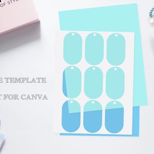 Printable Tags Template / Digital Tags Template - 2" X 3.5" Blank Gift ...