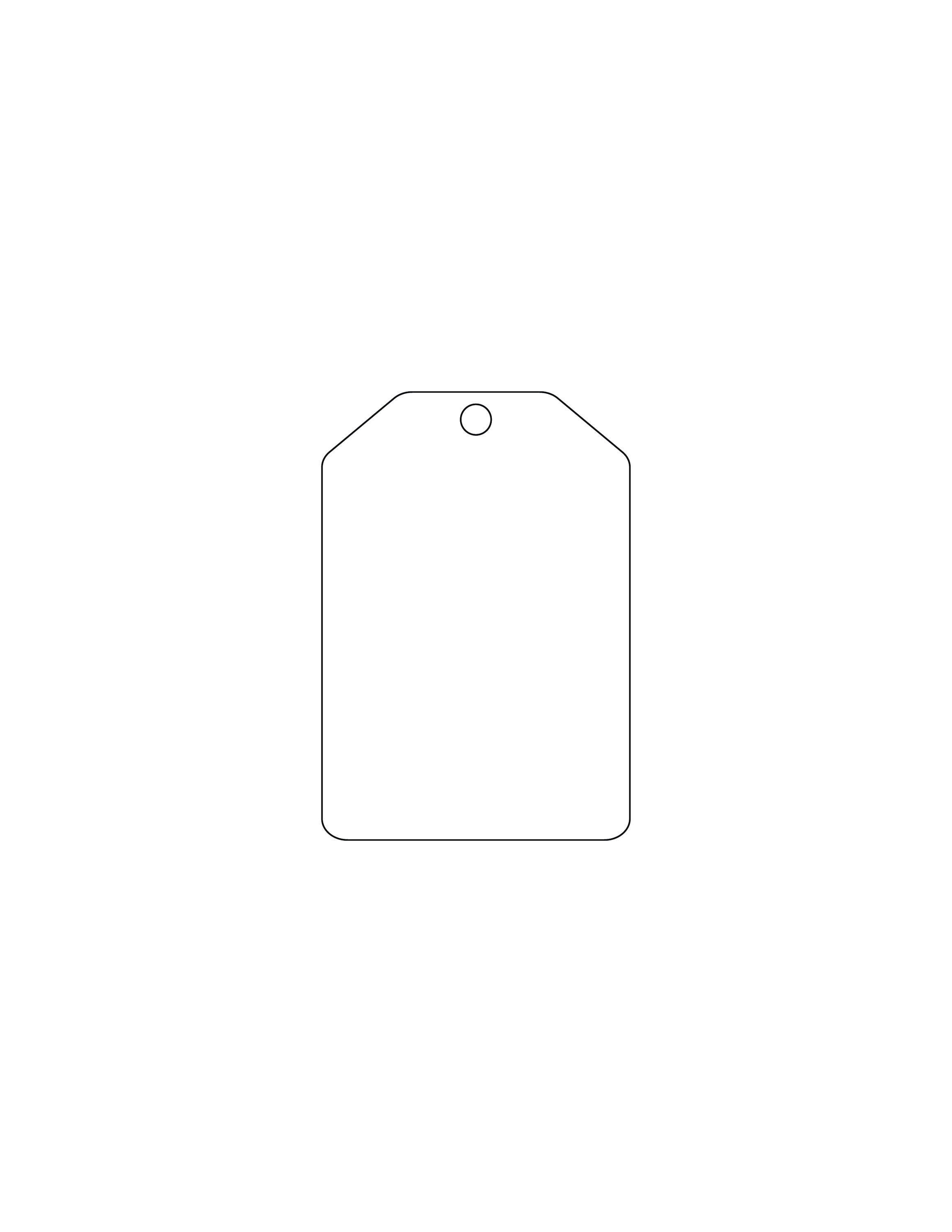 Rounded Tag 2.7x4.0 Inch - Etsy