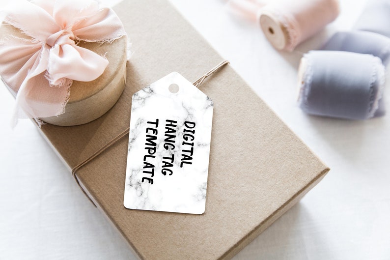 Printable Tag Template / Digital Tag Template -1.5" X 2" Regular Blank ...