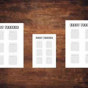 Habit Tracker - PRINTABLE Bullet Journal Page - A4, US Letter, A5 ...