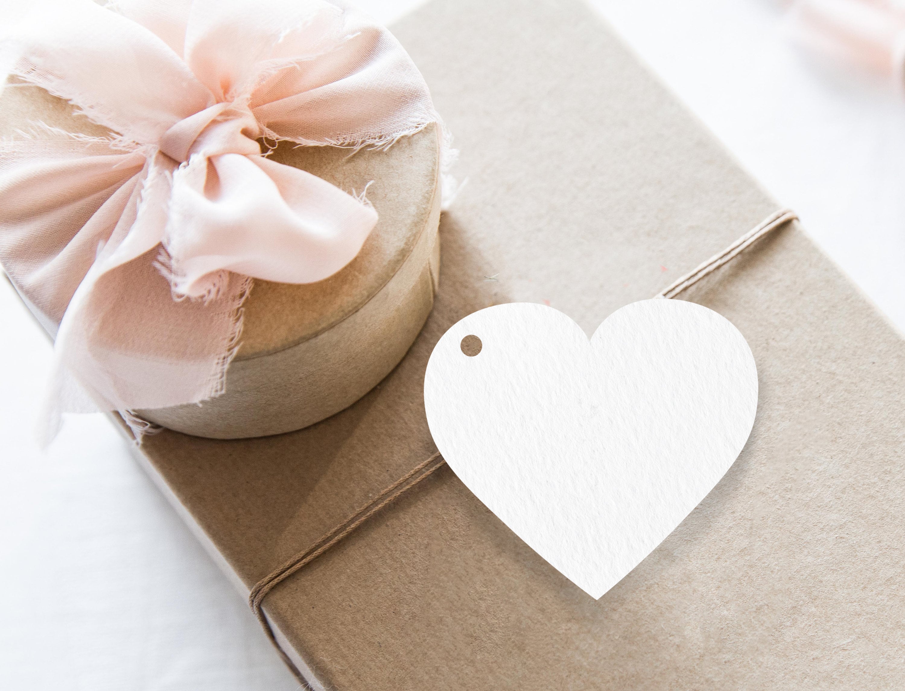 Printable Heart Tag Template / Digital Tag Templett- 2"x2" Blank Gift ...