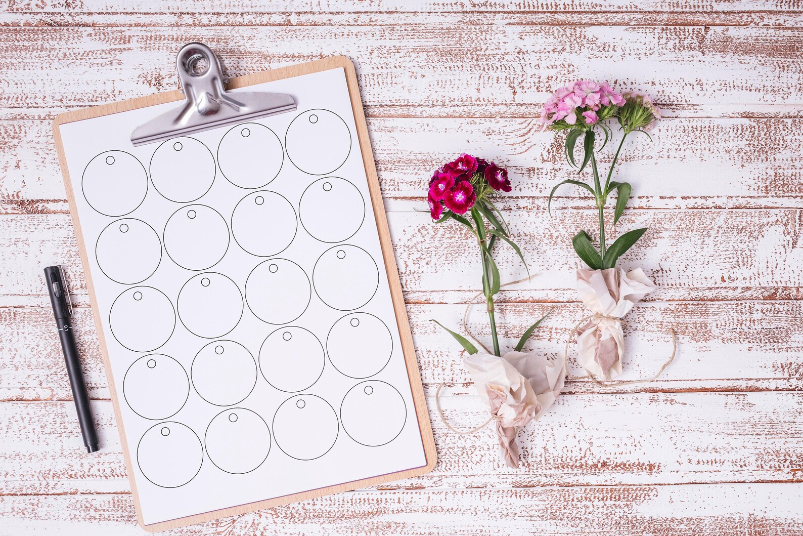 2" Round / Circle Hang Tag Template - Downloadable Digital Template to ...