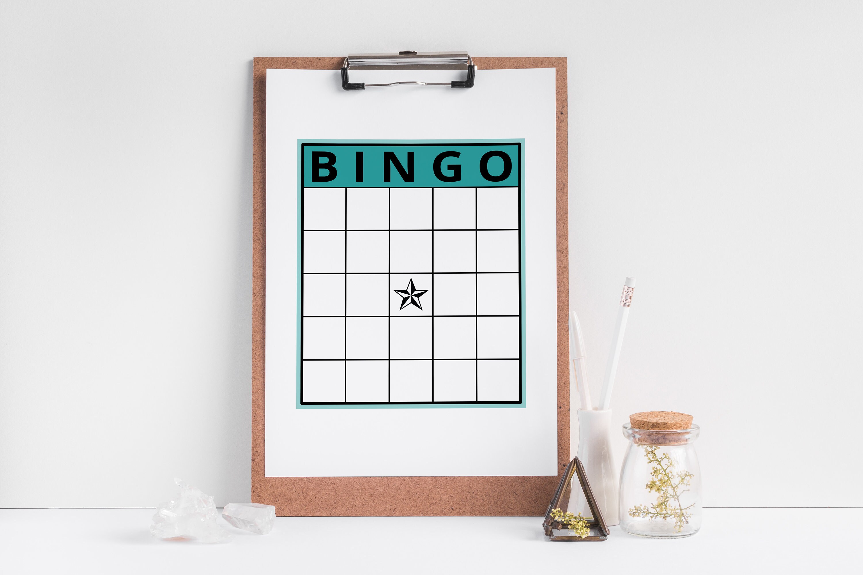 Bingo Printable Game Template - Bingo Template - 4 Colors - 3 Versions ...