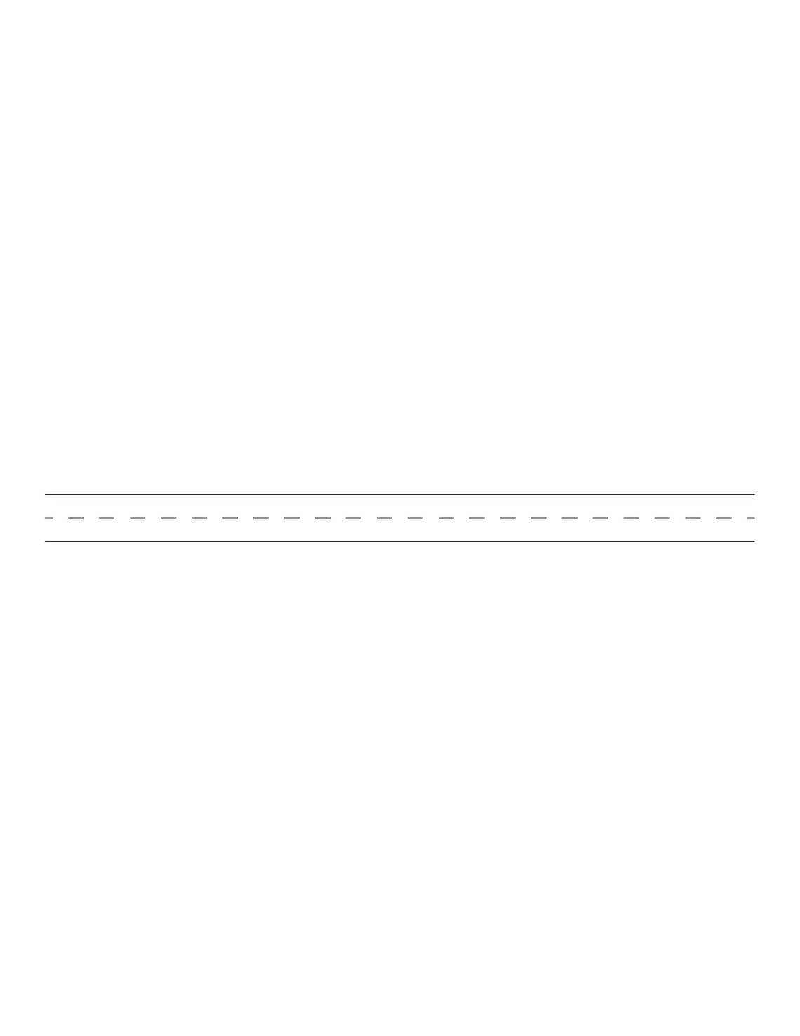 Broken Midline Kindergarten Handwriting Paper - Basic Black Solid and ...