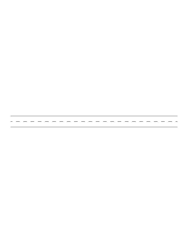 Broken Midline Kindergarten Handwriting Paper - Basic Black Solid and ...