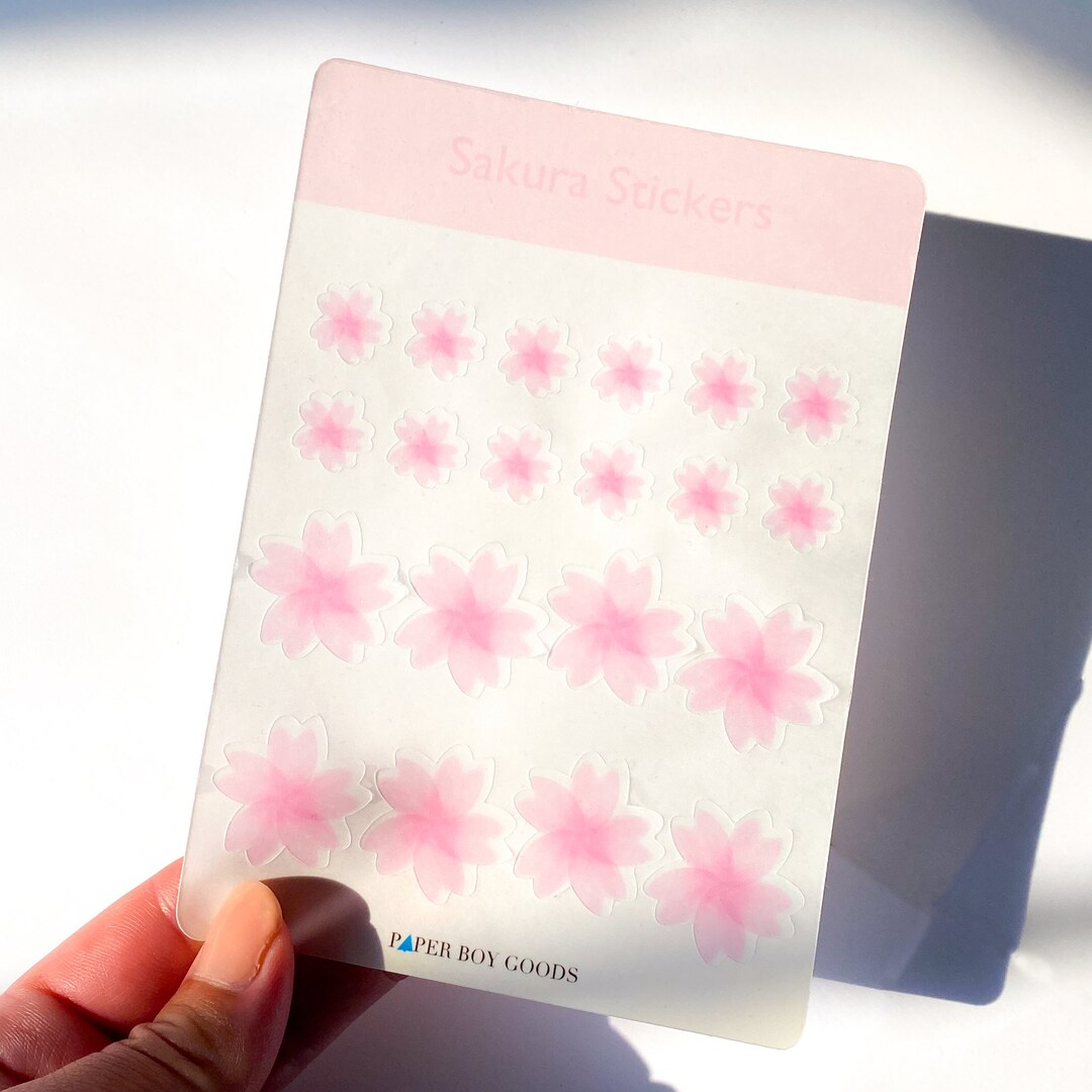 Sakura Sticker Sheet - Etsy