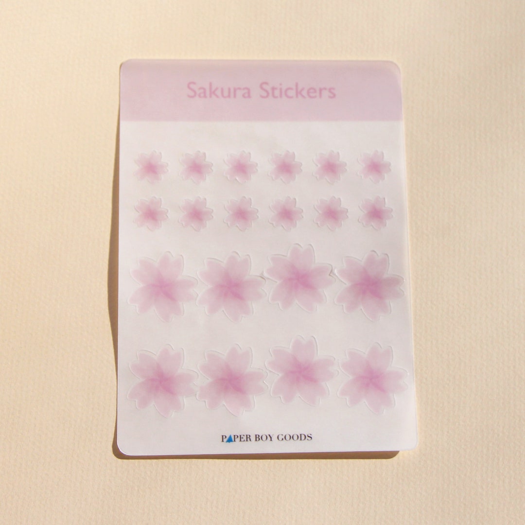 Sakura Sticker Sheet - Etsy