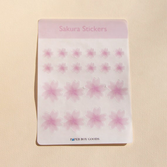 Sakura Sticker Sheet - Etsy