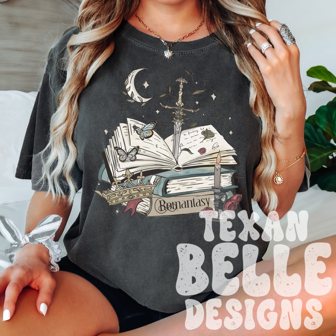 Romantasy, Graphic Tee, Book Shirt, Book Tok, Book Girlie Shirt ...