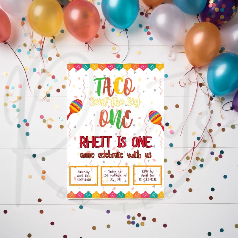 Taco First Birthday - Etsy
