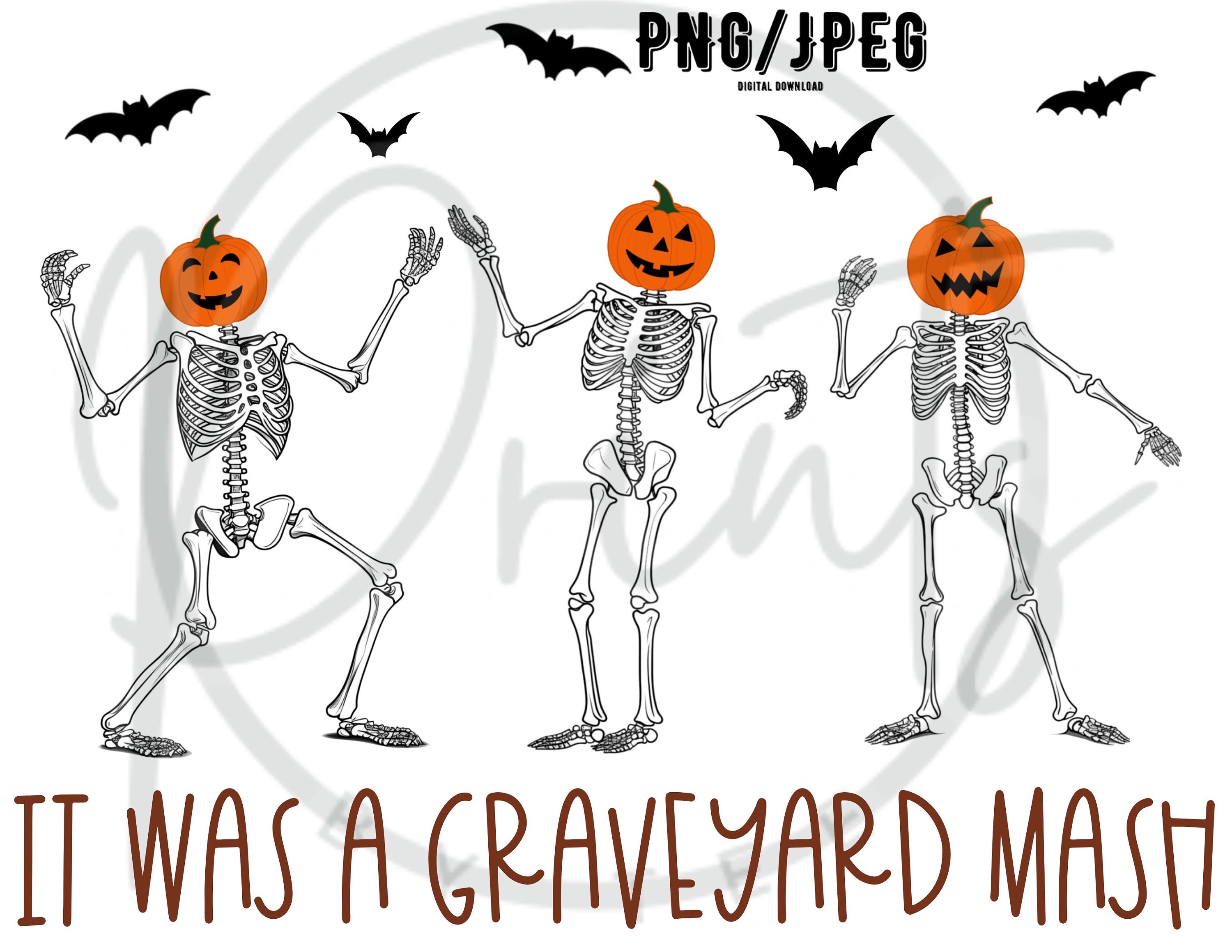 GRAVEYARD MASH ~ Monster Mash Png ~ Halloween ~ Sublimation ~ Spooky Season ~ Halloween Design ...