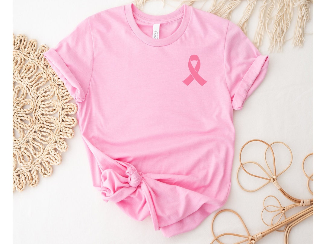 Breast Cancer Ribbon Shirt Pink Ribbon Shirt Breast Cancer - Etsy