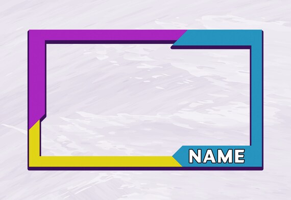 Twitch Webcam Frame Overlay for Streamer Livestream Facecam | Etsy