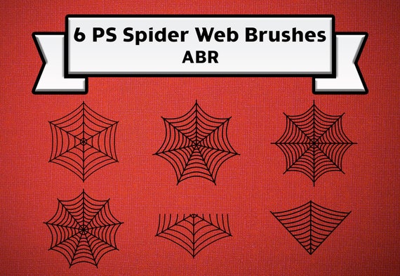 Adobe Photoshop Spider Web Brush Set for Photoshop or Gimp | Etsy