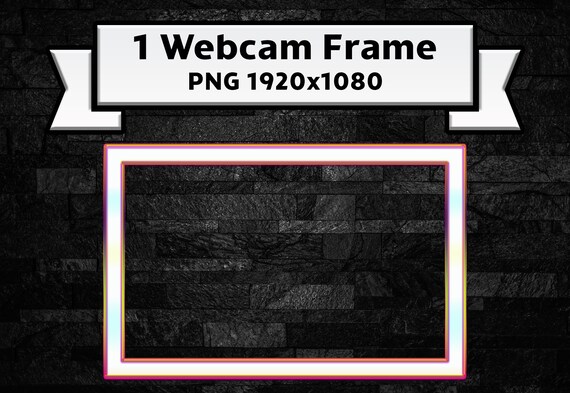 Digital Twitch Webcam Overlay Facecam Frame Graphic Design Cam | Etsy