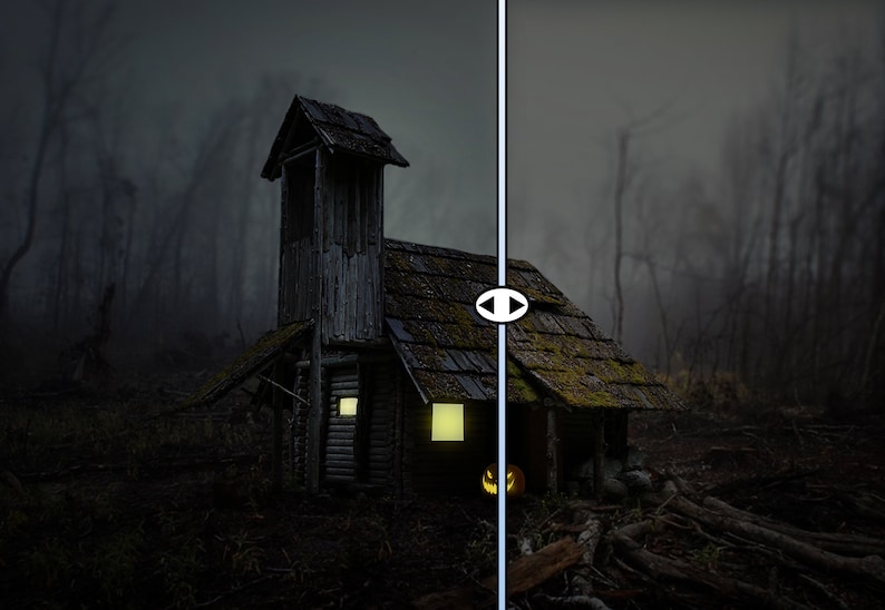 Creepy Horror Luts Scary Photoshop Presets Photo Filters for | Etsy