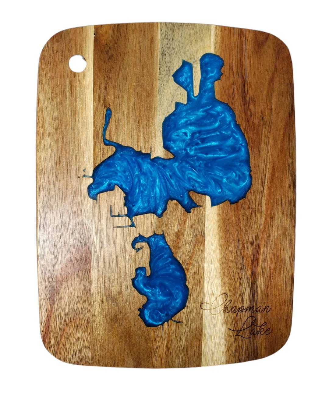 Custom Lake Epoxy Inlay Cutting Board (9"x12") - Etsy