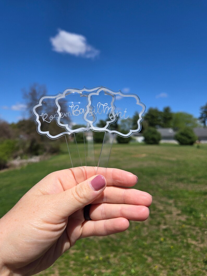 Herb Garden Plant Name Tag Stakes Set of 7 - Etsy