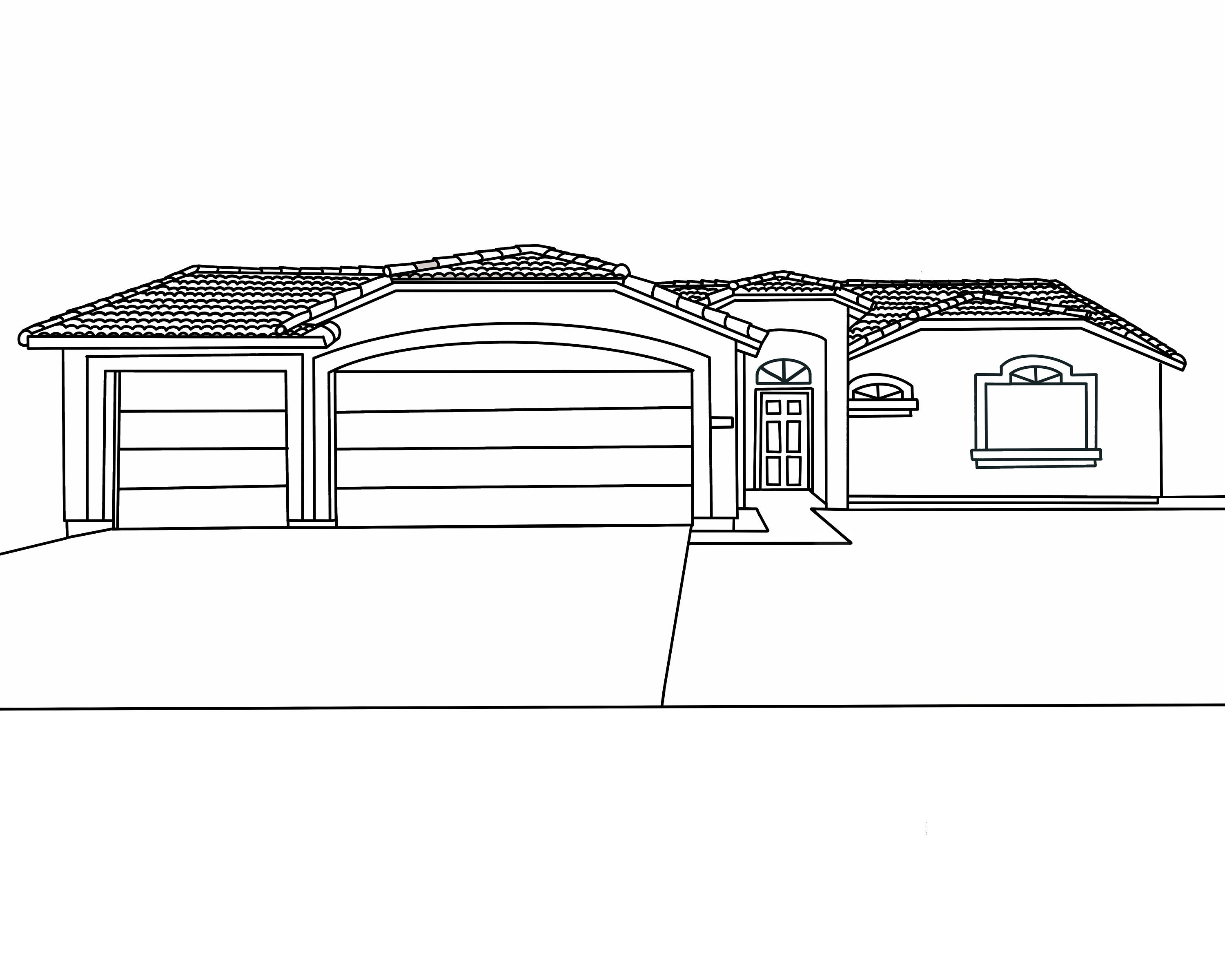Custom House Line Drawing | Personalized Home Drawing | Personalized ...